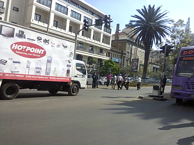 Hotpoint Truck carrying out deliveries in Nairobi - Techsawa