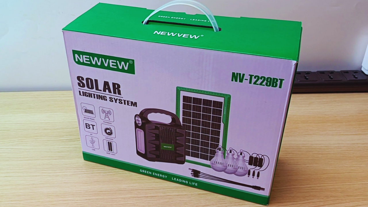 NEWVEW Solar Lighting kit with FM radio and Bluetooth music, great ...
